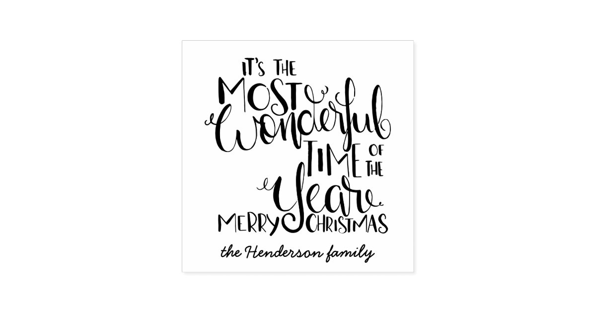 Christmas It's the Most Wonderful Time of the Year Self-inking Stamp ...