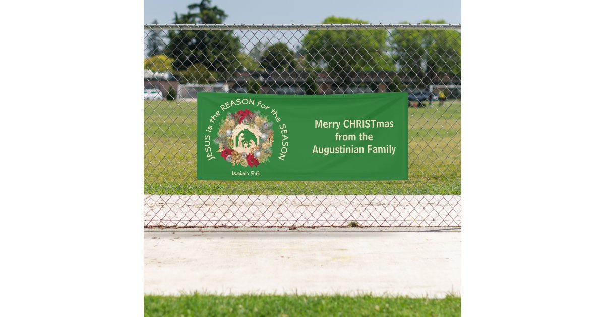 Christmas JESUS IS THE REASON Banner | Zazzle