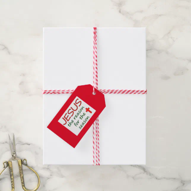 Christmas Jesus Reason for Season Gift Tags | Zazzle
