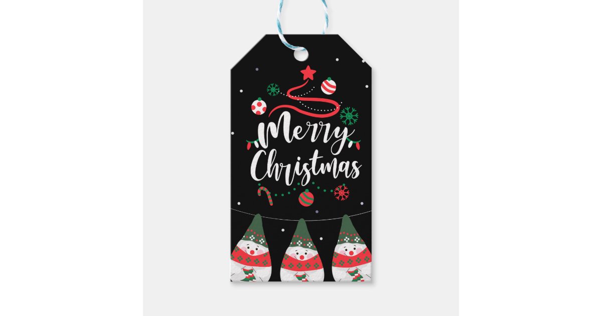 Christmas Jingle Bells Joyful Greetings Collection Gift Tags | Zazzle