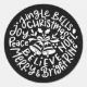 Christmas Jingle Bells Peace Joy Merry Bright Noel Classic Round ...