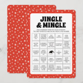 Christmas Jingle & Mingle Bingo Game Holiday Card | Zazzle