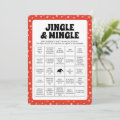 Christmas Jingle & Mingle Bingo Game Holiday Card | Zazzle