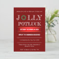 Christmas Jolly Potluck Invitation | Zazzle