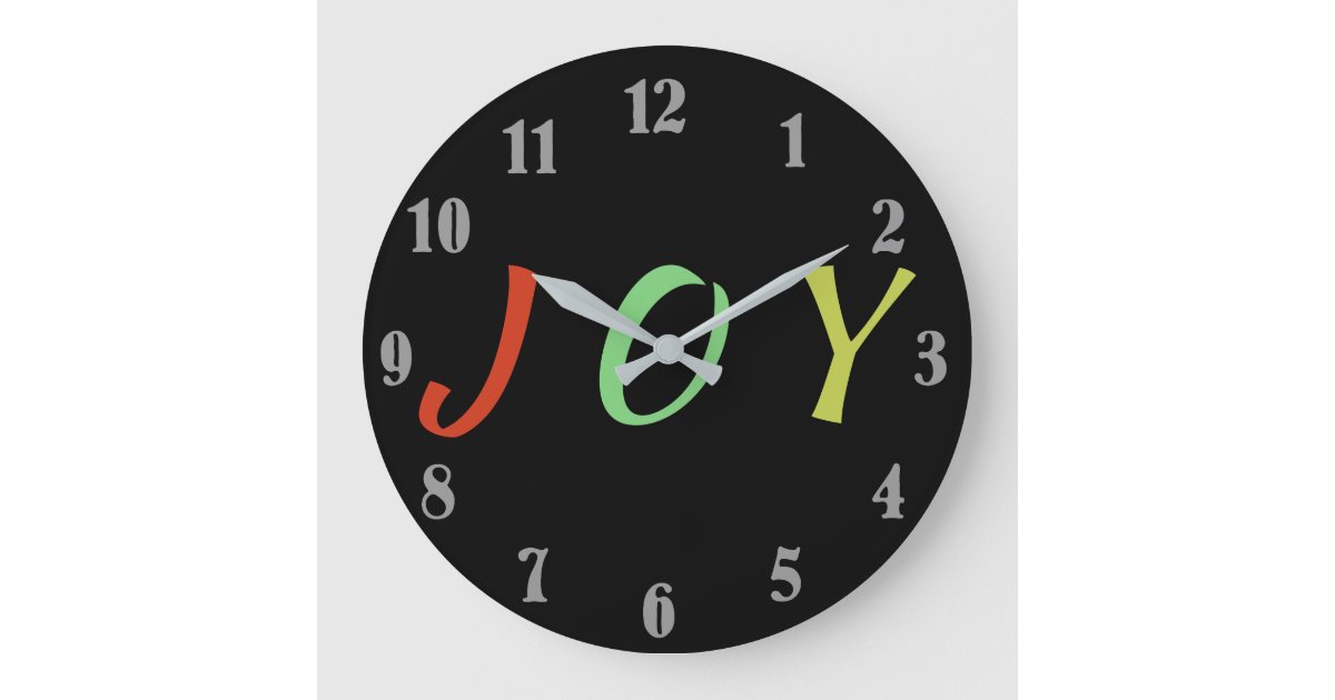 Christmas Joy Clock | Zazzle