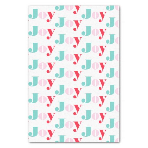 Christmas Joy typography Tissue Paper | Zazzle