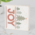 Christmas Joy Wooden Box Sign | Zazzle