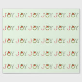 Christmas joy wrapping paper | Zazzle