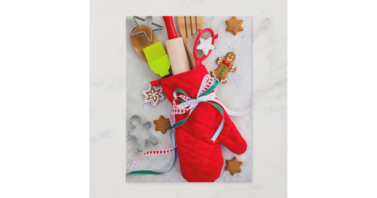 Christmas Kitchen Holiday Postcard | Zazzle