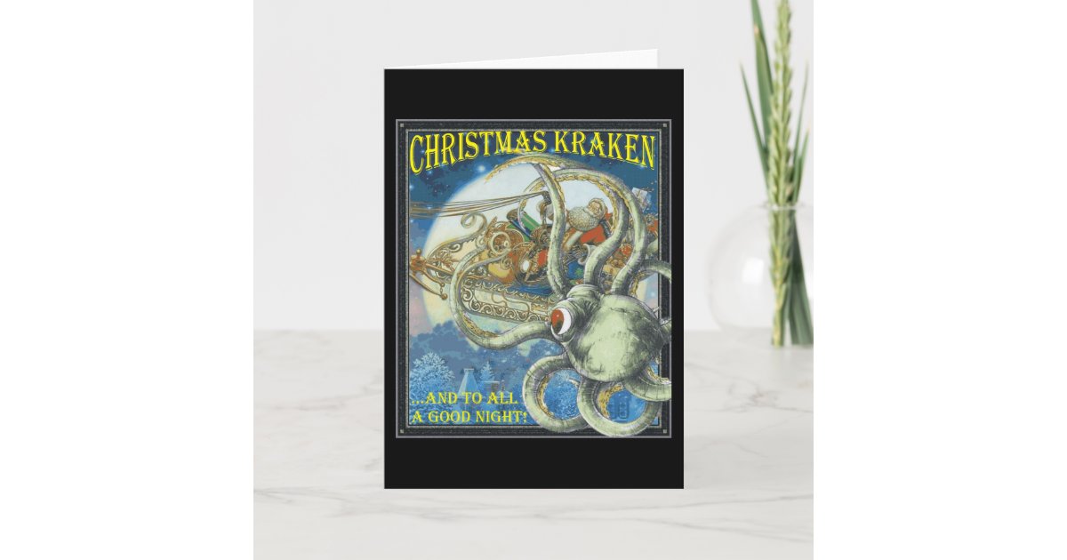Christmas Kraken Card | Zazzle