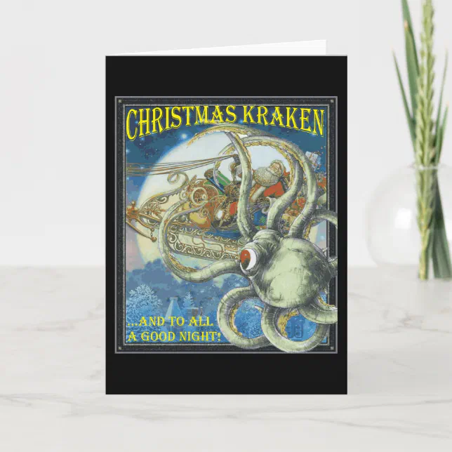 Christmas Kraken Card | Zazzle
