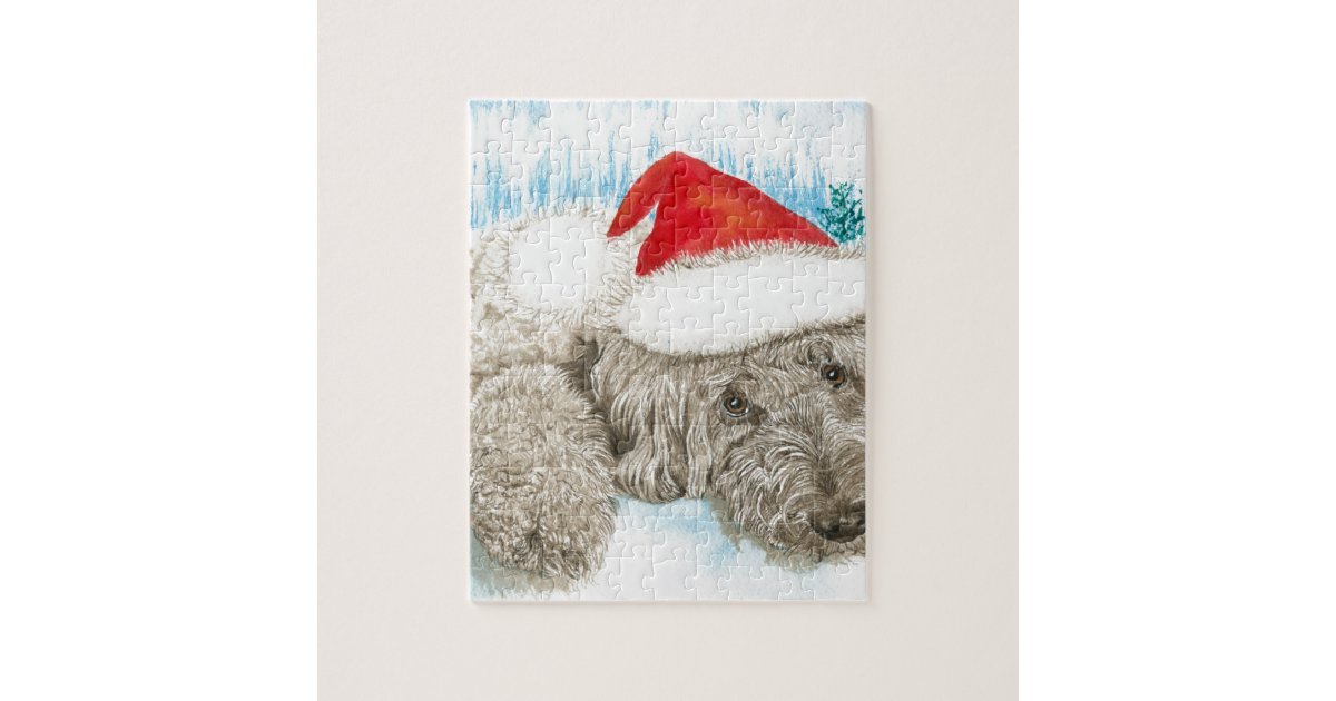 Christmas Labradoodle Jigsaw Puzzle | Zazzle