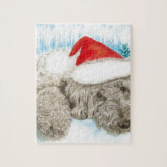 Christmas Labradoodle Jigsaw Puzzle | Zazzle