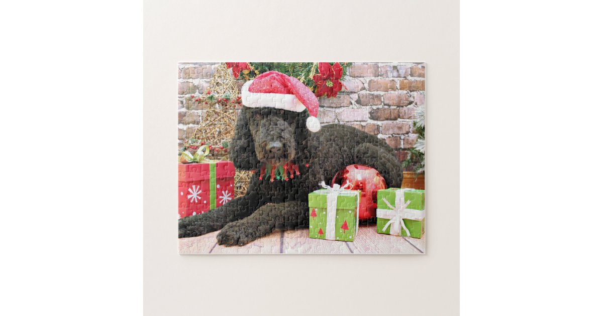 Christmas - LabraDoodle - Miller Jigsaw Puzzle | Zazzle