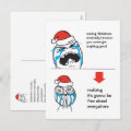 Christmas Le Me Memes Custom text EDITABLE Holiday Postcard | Zazzle