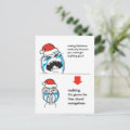 Christmas Le Me Memes Custom text EDITABLE Holiday Postcard | Zazzle