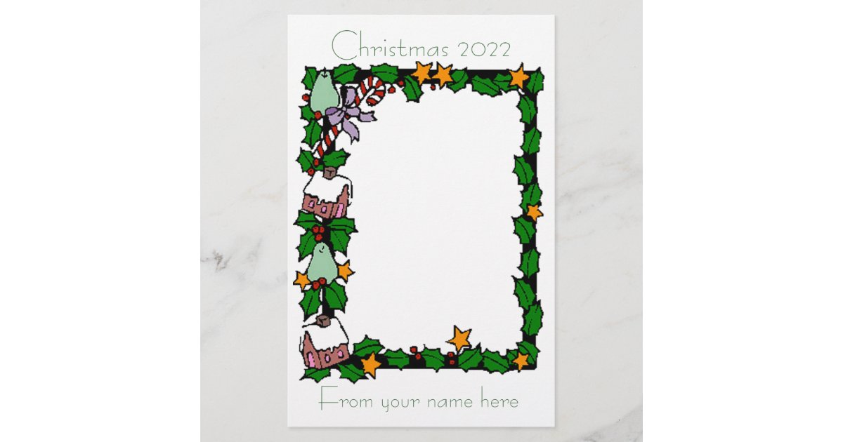 Christmas letter 2022 stationery | Zazzle