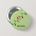 Christmas Light Bulb String with Name Button | Zazzle
