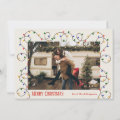 Christmas Light Strand Photo Holiday Card | Zazzle
