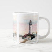 christmas lighthouse giant coffee mug | Zazzle