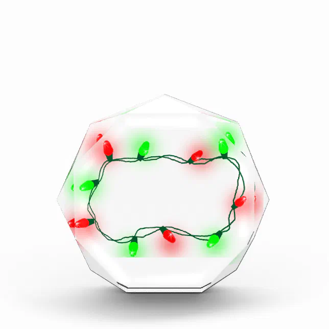 Christmas Lights Acrylic Award | Zazzle