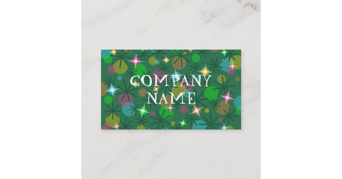 Christmas Lights business card front text | Zazzle