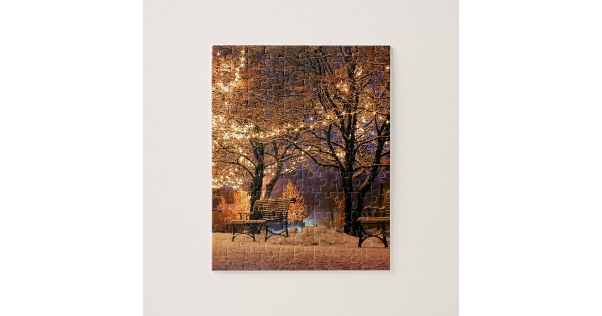 christmas lights jigsaw puzzle | Zazzle