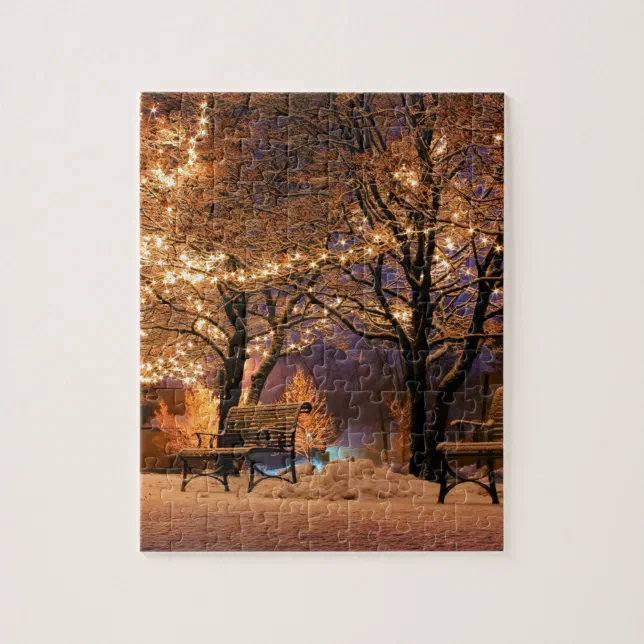 christmas lights jigsaw puzzle | Zazzle