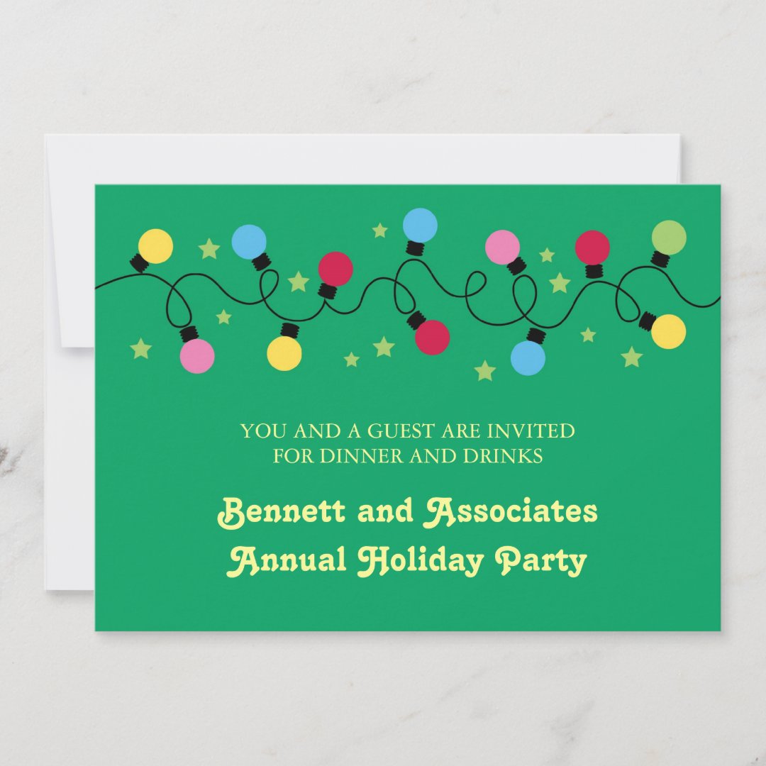 Christmas Lights Party Invitation | Zazzle