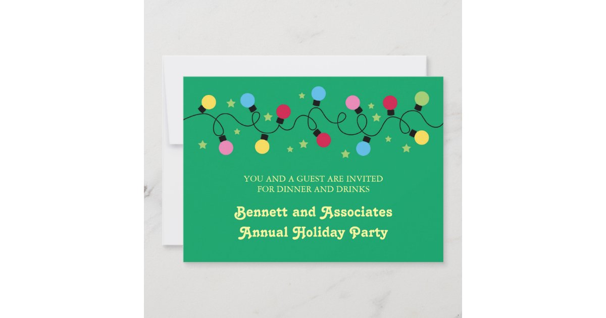 Christmas Lights Party Invitation | Zazzle