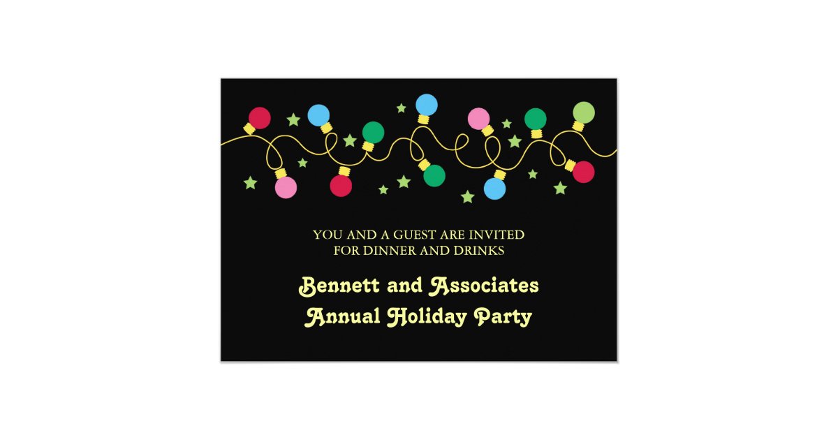 Christmas Lights Party Invitation | Zazzle.com