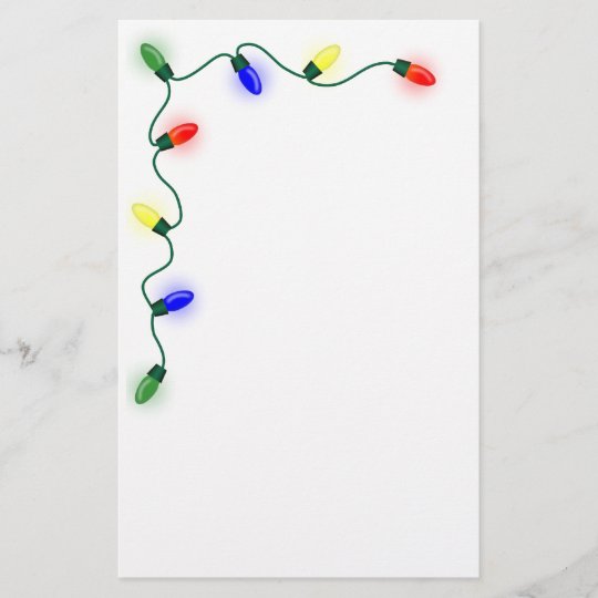 Christmas Lights Stationery | Zazzle.com
