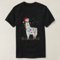 Christmas Llama Santa Hat Ugly Xmas Tree Alpaca T-Shirt | Zazzle