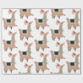 Christmas Llama wrapping paper | Zazzle