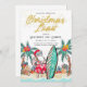 Christmas Luau Tropical Santa Invitation Card | Zazzle