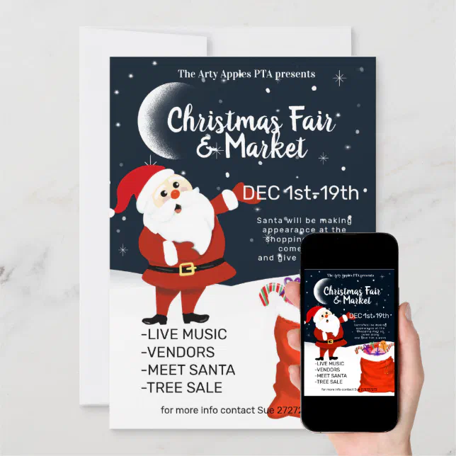 christmas market & Fair Invitation | Zazzle