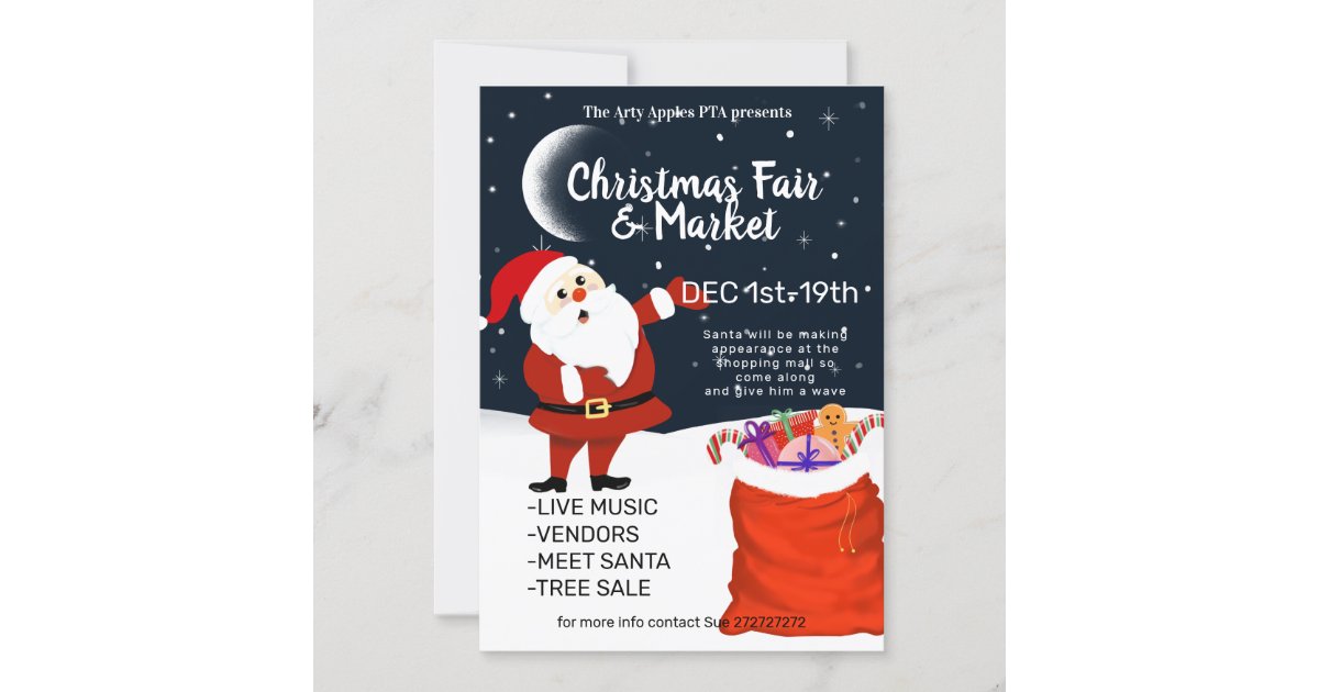 christmas market & Fair Invitation | Zazzle