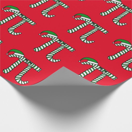 Christmas Math Geek Pi Wrapping Paper | Zazzle
