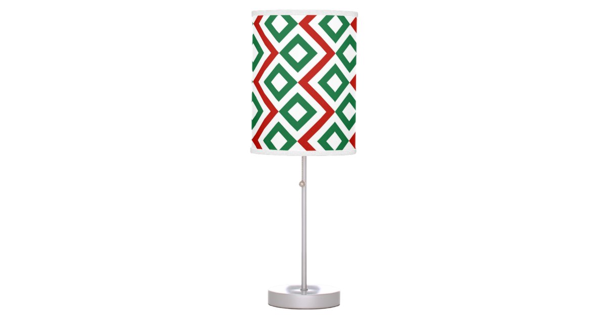 Christmas Meander Table Lamp | Zazzle