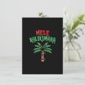Christmas Mele Kalikimaka Palm Tree Hawaiian Light Invitation | Zazzle
