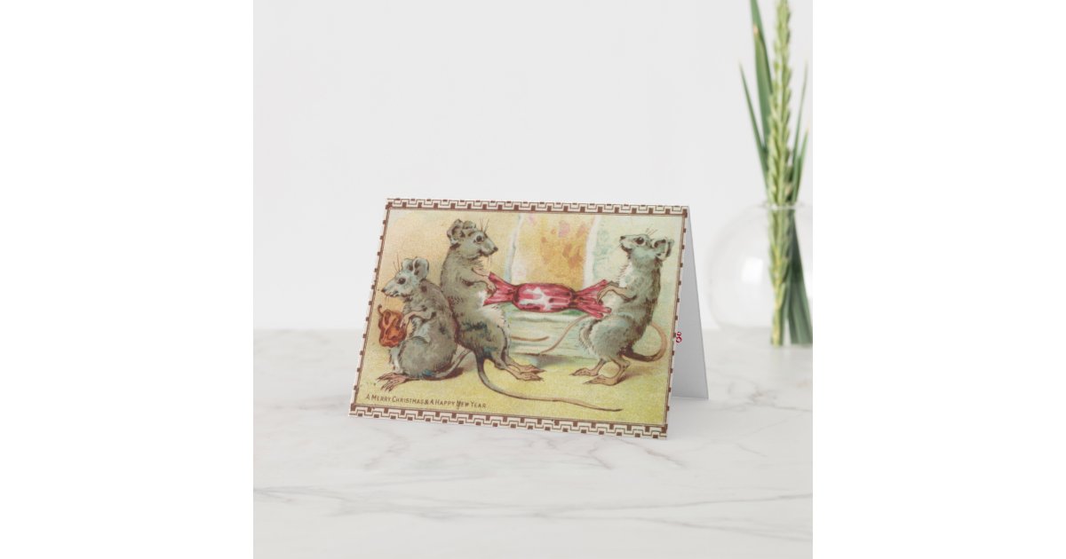 Christmas Mice! Holiday Card | Zazzle