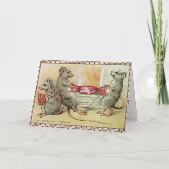 Christmas Mice! Holiday Card | Zazzle