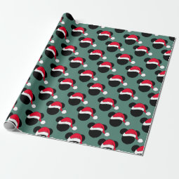 Christmas Mickey Mouse | Santa Icon Wrapping Paper | Zazzle