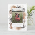 Christmas Modern Rustic Scandi Photo Frame Holiday Card | Zazzle