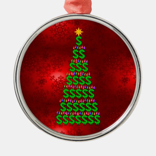 Christmas Money Tree Metal Ornament | Zazzle.com
