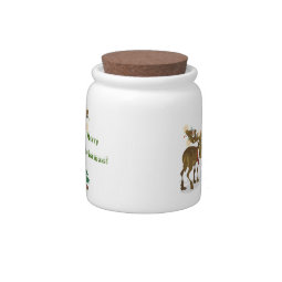 Christmas Moose~cookie jar | Zazzle