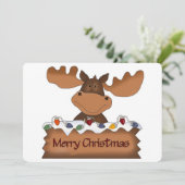 Christmas Moose Holiday Card | Zazzle
