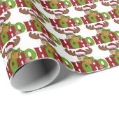 Christmas moose Holiday wrapping paper | Zazzle