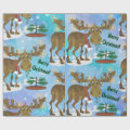 Christmas Moose Wrapping Paper | Zazzle