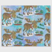 Christmas Moose Wrapping Paper | Zazzle